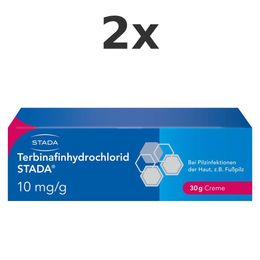 2x Terbinafinhydrochlorid STADA 10 mg/g Creme Set 30 g