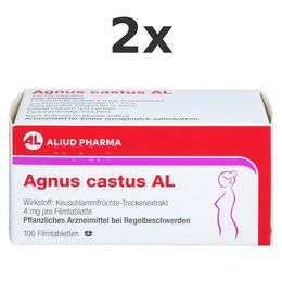 ALIUD 2x Agnus castus Al bei Rythmusst&ouml;rungen der Regel Set 100 St