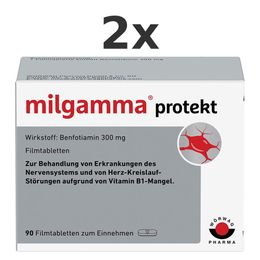 W&Ouml;RWAG PHARMA 2x Milgamma protekt Filmtabletten 90 St