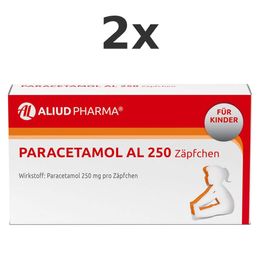 ALIUD 2x Paracetamol Al 250 Kleinkindersuppositorien 10 St