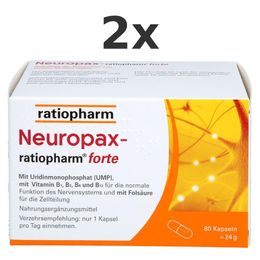 2x NEUROPAX-ratiopharm forte Kapseln 80 St