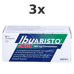 3x IbuAristo akut 400 mg Filmtabletten 50 St