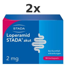 2x Loperamid STADA akut 2 mg Hartkapseln 10 St