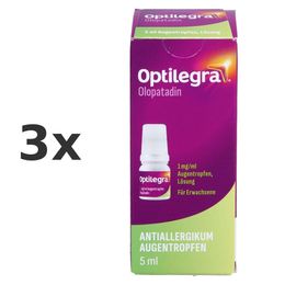 3x Optilegra 1 mg/ml Augentropfen L&ouml;sung 5 ml
