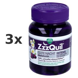 3x Wick ZzzQuil Intens Dreierpackung 30 St