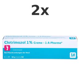 2x Clotrimazol 1% Creme-1A Pharma 50 g