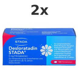 2x Desloratadin STADA 5 mg Filmtabletten 100 St