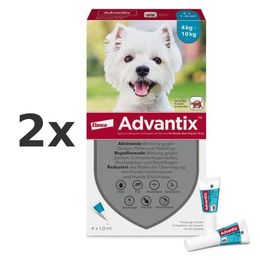 2x Advantix Spot-on f&uuml;r den Hund 4-10 kg 4 St