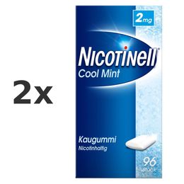 2x Nicotinell Kaugummi Cool Mint 2 mg 96 St