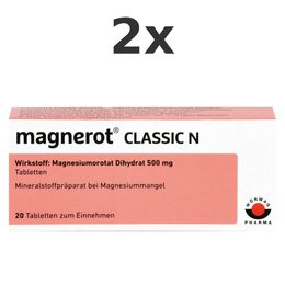 W&Ouml;RWAG PHARMA 2x Magnerot Classic N Tabletten 20 St