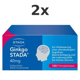 2x Ginkgo STADA 40 mg Filmtabletten 120 St