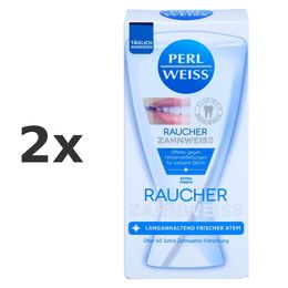 2x Perlweiss Raucher Zahnwei&szlig; Zahncreme 50 ml