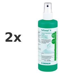 B.Braun 2x Softasept N farblos Spr&uuml;hfl. 250 ml
