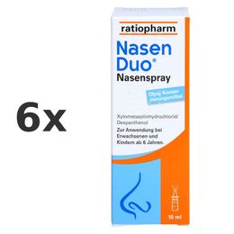 ratiopharm NasenDuo Nasenspray (6x 10ml) 60 ml