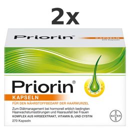 BAYER 2x Priorin Kapseln 270 St