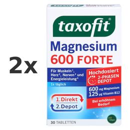 MCM KLOSTERFRAU Vertr. GmbH 2x Taxofit Magnesium 600 Forte Depot Tabletten 30 St