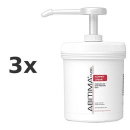 3x Abitima Clinic K&ouml;rpercreme m.Dosierspender 1000 ml