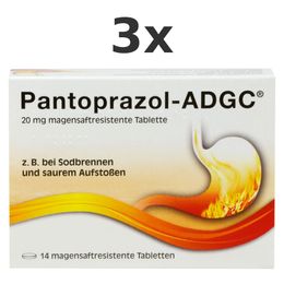 3x Pantoprazol Adgc 20 mg magensaftres.Tabletten 14 St