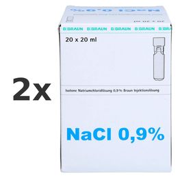 B.Braun 2x Kochsalzl&ouml;sung 0,9% Miniplasco connect Set 400 ml