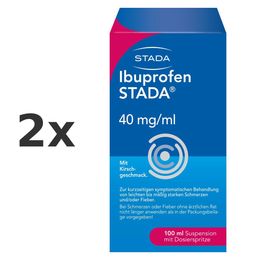 2x Ibuprofen STADA 40 mg/ml Suspension zum Einnehmen Set 100 ml