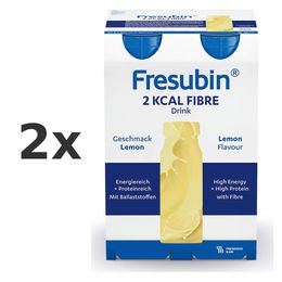 Fresenius 2x Fresubin 2 kcal Fibre Drink Lemon Trinkflasche Set 800 ml