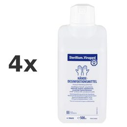 Paul Hartmann AG 4x Sterillium Virugard H&auml;ndedesinfektion L&ouml;sung 500 ml