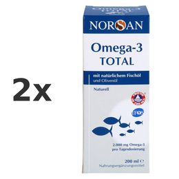 2x Norsan Omega-3 Total Naturell fl&uuml;ssig 200 ml