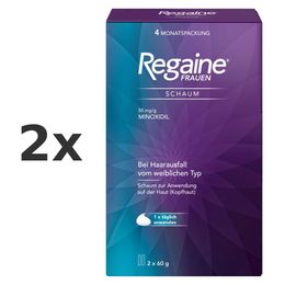 2x Regaine Frauen Schaum 50 mg/g 120 g