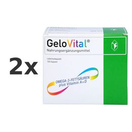 2x Gelovital Nahrungserg&auml;nzungsmittel Lebertran Kaps. 100 St