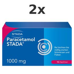 2x Paracetamol STADA 1000 mg Z&auml;pfchen Set 10 St