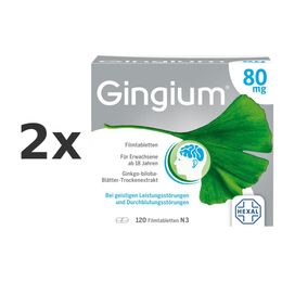 HEXAL&reg; 2x Gingium 80 mg Filmtabletten 120 St