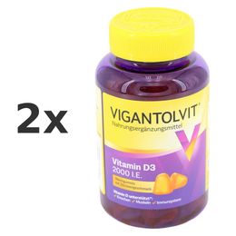 Wick 2x VIGANTOLVIT 2000 I.E. Vitamin D Weichgummis 60 St