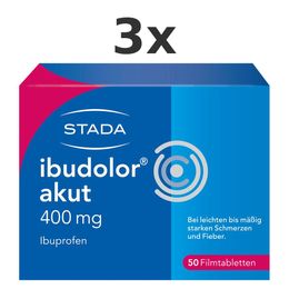 STADA 3x Ibudolor akut 400 mg Filmtabletten 50 St