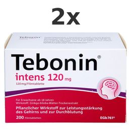 2x Tebonin intens 120 mg Filmtabletten 200 St