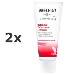2x Weleda Ratanhia Zahncreme 75 ml