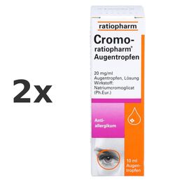 2x CROMO-ratiopharm Augentropfen 10 ml
