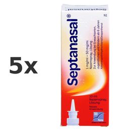 5x Septanasal 1 mg/ml + 50 mg/ml Nasenspray 10 ml