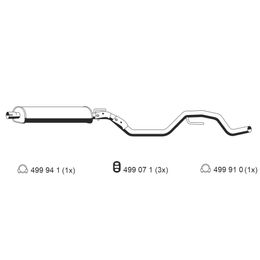 Ernst Mittelschalld&auml;mpfer 043274 f&uuml;r Opel GM