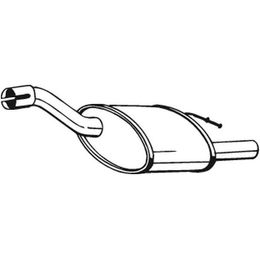 BOSAL Endschalld&auml;mpfer 154357 f&uuml;r Ford