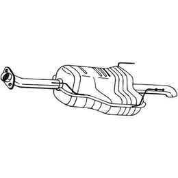 BOSAL Endschalld&auml;mpfer 185551 f&uuml;r Vaughall Opel