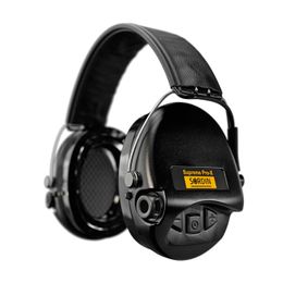 Geh&ouml;rschutz Pro-X mit Lederband u. Gelkissen schwarz