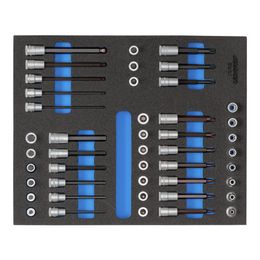 Gedore 2005 CT2-TX 30 Steckschl&uuml;ssel-Satz 3/8" in Check-Tool-Modul, 52-teilig (2016508)