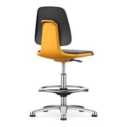 bimos Arbeitsstuhl Labsit mit Gleiter Sitz-H. 520-770 mm Skintec orange (9121-4000-3279-525)