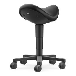 bimos Allround Sattelhocker mit Rollen Kunstleder schwarz Sitzh&ouml;he 540-800 mm (9473-MG01)