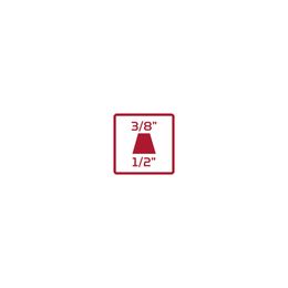 Gedore R67500007 Reduzierst&uuml;ck 1/2" x 3/8" 4-kant 40 mm ; Gedore RED (3300430)