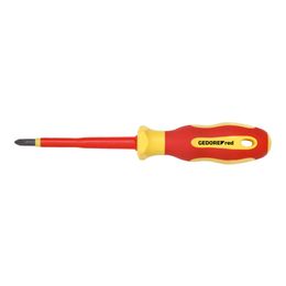 Gedore RED VDE Schraubendreher Kreuzschlitz PH1, Schraubenzieher 1000 V isoliert, L&auml;nge 180 mm, Werkzeug, R39200115, Stahl (3301404)