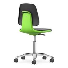 bimos Arbeitsstuhl Labsit mit Rollen Sitz-H.450-650mm Skintec gr&uuml;n (9123-4000-3280-521)
