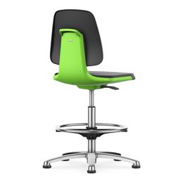 bimos Arbeitsstuhl Labsit Skintec Sitz-H.520-770 mm gr&uuml;n Gleiter (9121-4000-3280-525)