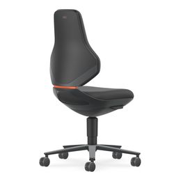 bimos ESD Texon Stuhl mit Rollen Sitzh&ouml;he 450-620 mm Supertec schwarz (9173E-CP01)