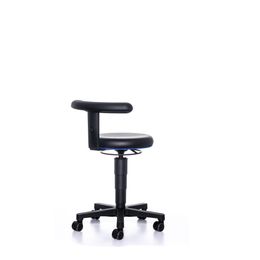 bimos Hocker Allround mit Rollen Skintec schwarz Sitzh&ouml;he 450-650 mm Flex-St&uuml;tze (9463-4000-3277-1F)